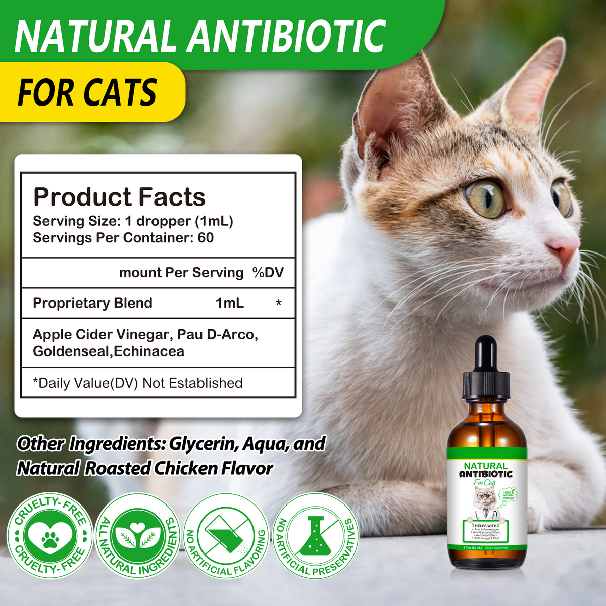 Oimmal Natural Antibiotic Drops for Cats · oimmal