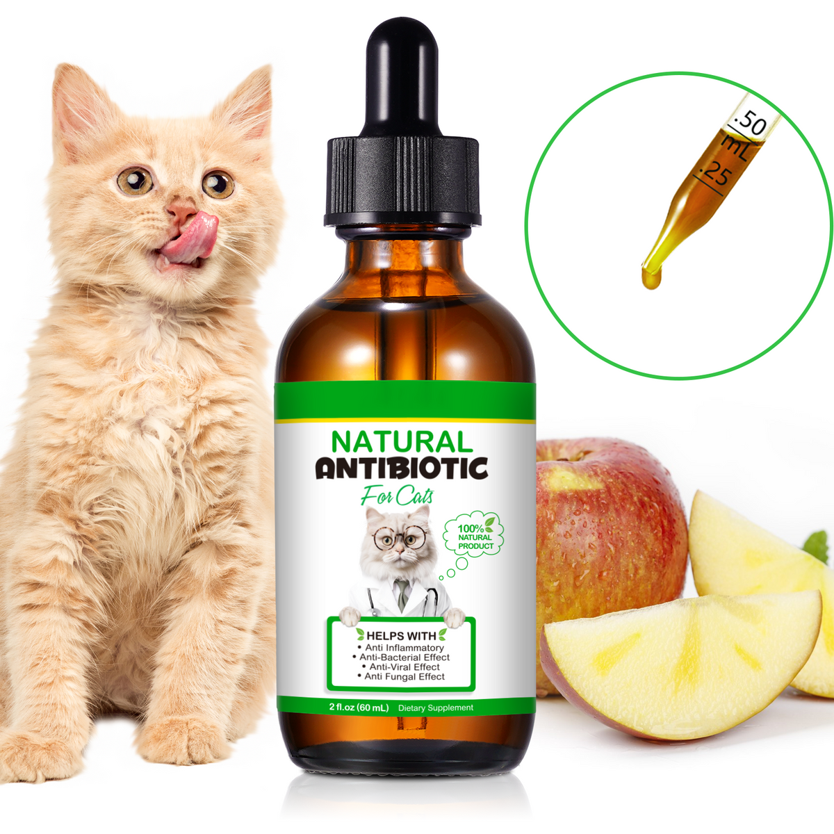 Oimmal Natural Antibiotic Drops for Cats · oimmal