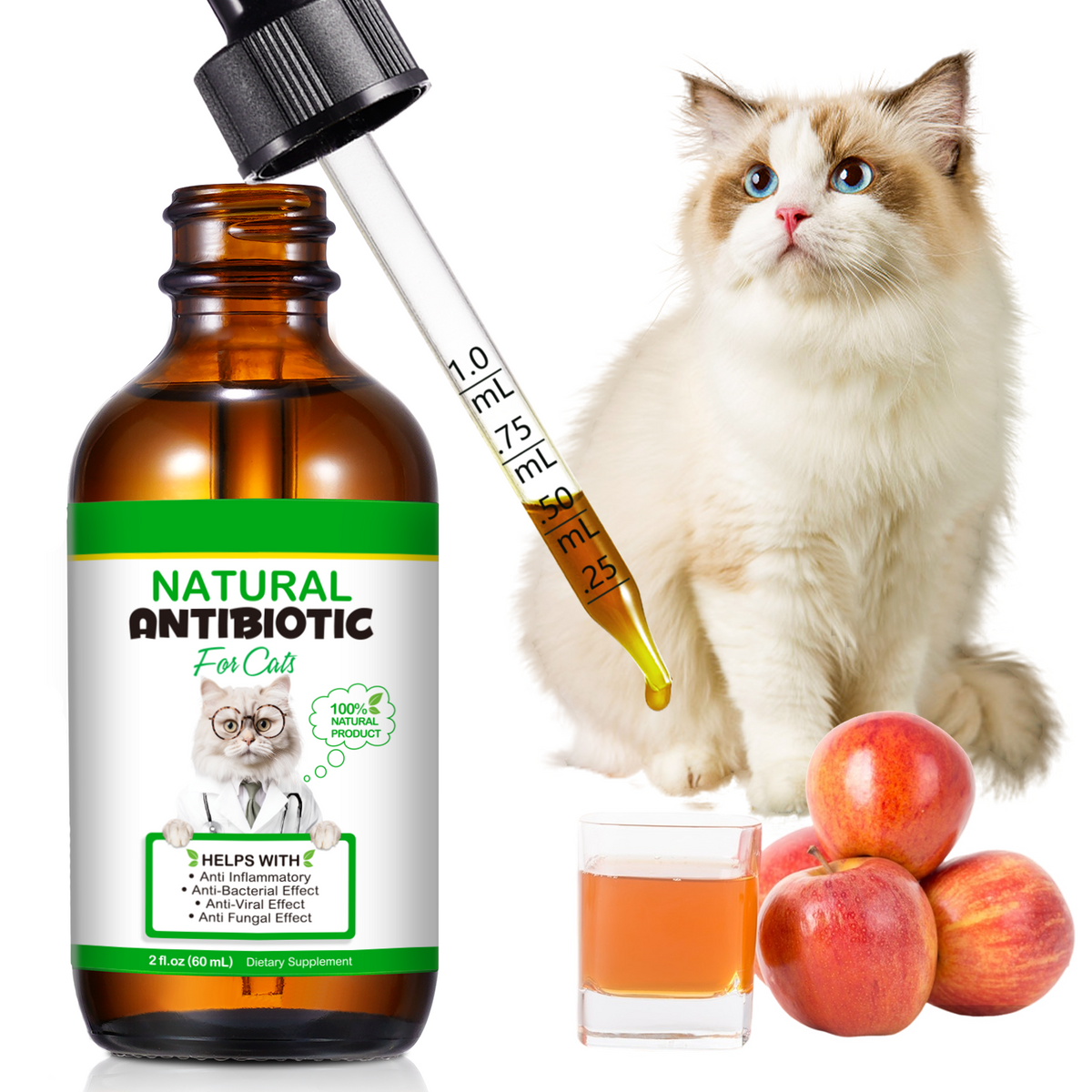 Oimmal Natural Antibiotic Drops for Cats · oimmal